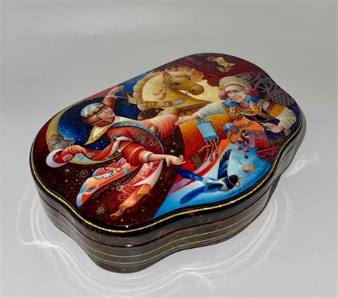 Классическая шкатулка Универсальная Русская Лаковая Миниатюра 1 шт купить по выгодным ценам в