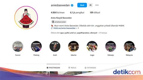 Anies Juga Pasang Gambar Semangka di IG dan Twitter