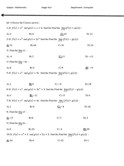 Math 4 Computer Pdf Mathematics Mathematical Analysis
