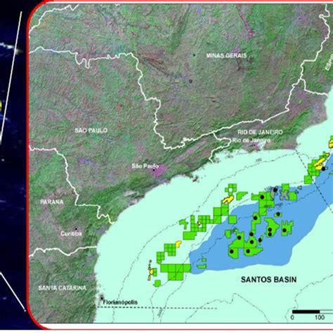 Location Of Campos And Santos Basins The Blue Polygon Limits The Download Scientific Diagram