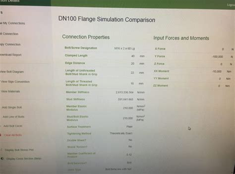 Comparison With Solidworks Simulation Bolt Connector Digitool Software