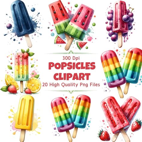 Popsicle Clipart Etsy