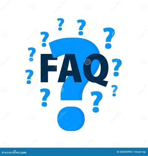Frequently Asked Questions Faq Label Faq Support Stock Vector