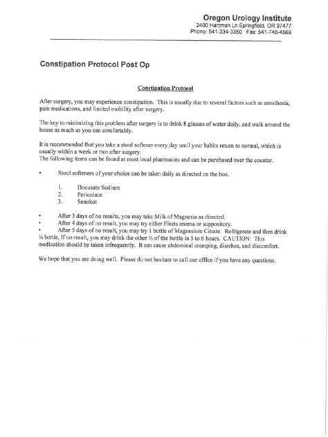 Constipation Protocol Pdf