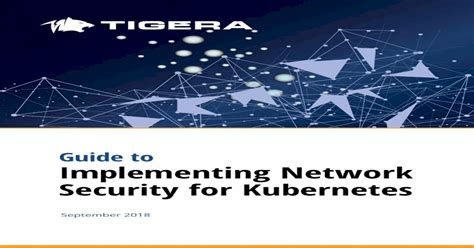Pdf Guide To Implementing Network Security For Kubernetes · How