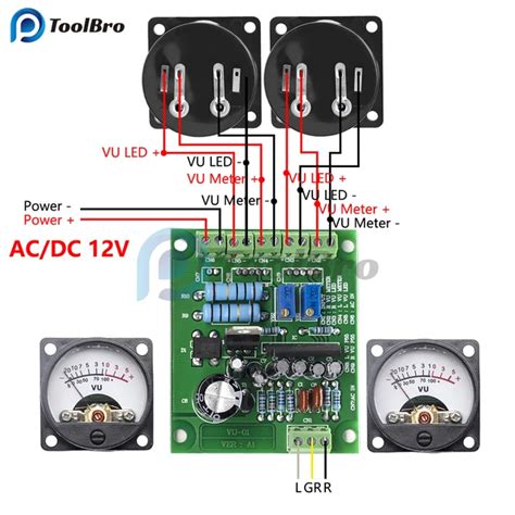 2pcs 45mm Big Vu Meter Stereo Amplifier Board Level 54 Off
