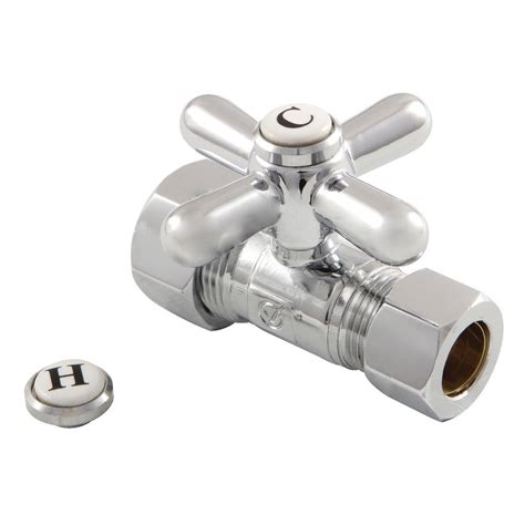 Kingston Brass 58 Od Comp X 12 Od Comp Straight Shut Off Valve K