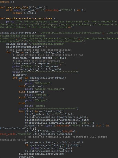 Python Code For Attribute Values Mapping To Crimes Download