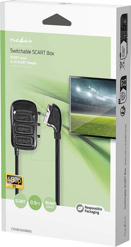 N Cvgb Bk Scart Switchbox Scart Connector X Scart Socket M Rou At Reichelt