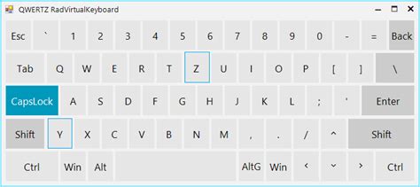 How To Create Qwertz Keyboard Telerik Ui For Winforms