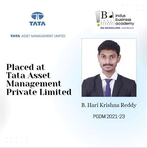 Hari Krishna Reddy On Linkedin Iba Indusbusinessacademy Placed Campusplacement I3committee