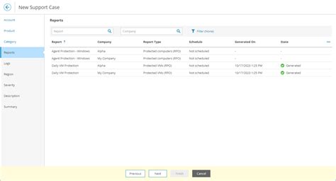 step 7 select report veeam service provider console guide
