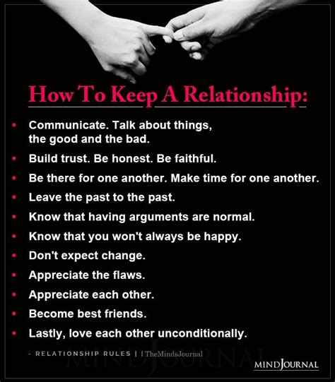 How To Keep A Relationship Relationship Rules Quotes Artofit