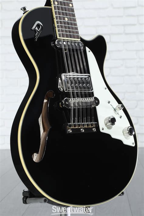 Duesenberg Mando 12 String Solidbody Chambered Electric Mandolin Black Sweetwater