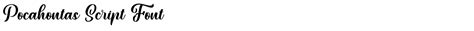 Pocahontas Script Font