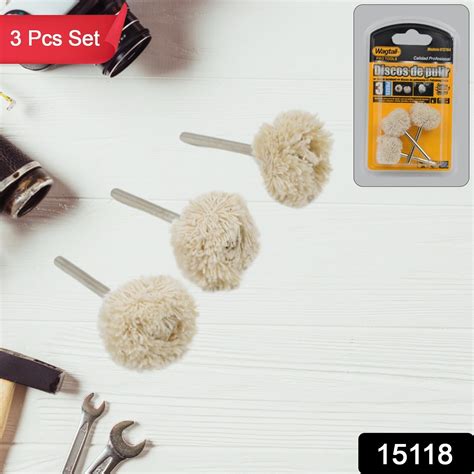 Cotton Polishing Buffing Wheel For Dremel Polishing Kit 3 Pc Set