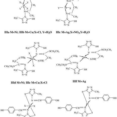 Proposed Structure Of The Complexes Download Scientific Diagram