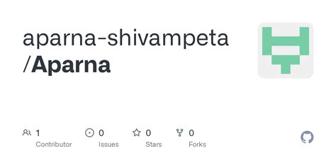 GitHub Aparna Shivampeta Aparna