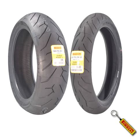 Pirelli Diablo Rosso Ii 12070 Zr 17 Mc 58w Tl K Front And 19055 Zr