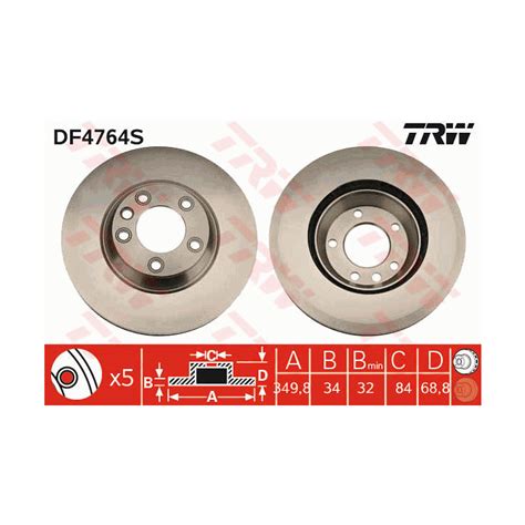 DF4764S - Brake Disc applicable for the AUDI and PORSCHE | Spareto