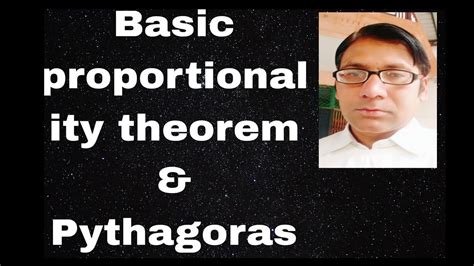 Basic Proportionality Theorem And Pythagoras Theorem Class 10th