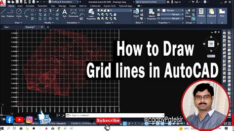 How To Draw Grid Lines In Autocad Draw Grid Lines Automatically In Autocadcadbypatelsir