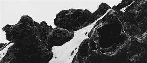 Black Ink Hatching Creates Unique Textures Against A White Background Showcasing Tonal Contrasts