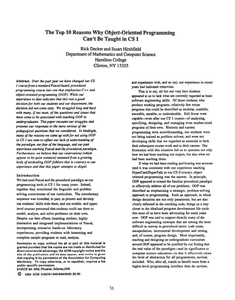 Advantages Of Object Oriented Programming Approach