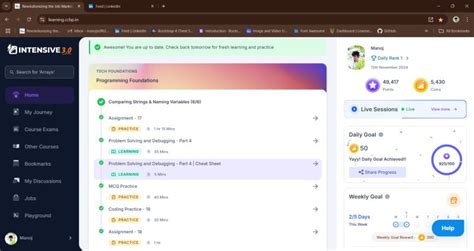 Manoj Ss On Linkedin Day47 Ccbp Python Nxtwave Day47complete Looplogic