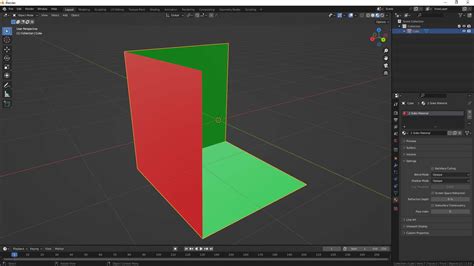 How To Add Blender 2 Sided Material To One Mesh
