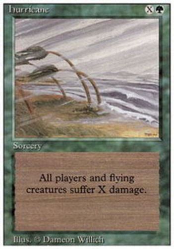 Mtg Magic Cards 2x Hurricane 3rd Edition Revised Light Play English Ebay
