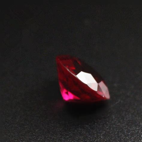 Ruby Round Faceted Gemstone Brilliant Cut Ruby Gem Multiple Etsy