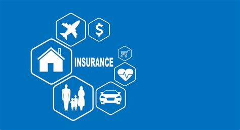 Insurance Concept Insurance Design Consisting Of Icons On A Blue