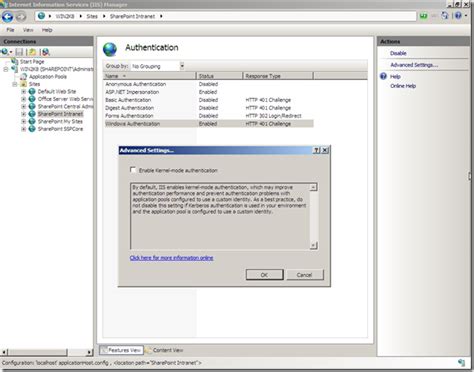 Using Kerberos With Sharepoint On Windows Server 2008