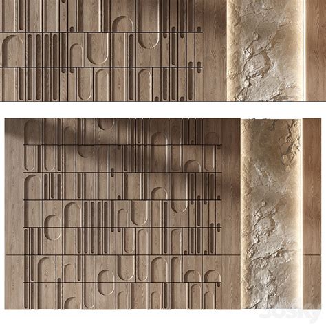 Decorative Wood Panels 3d Model