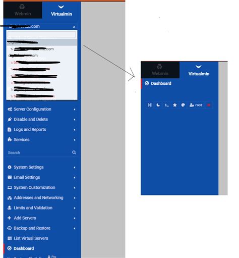 Virtual Server Menus Missing Virtualmin Virtualmin Community