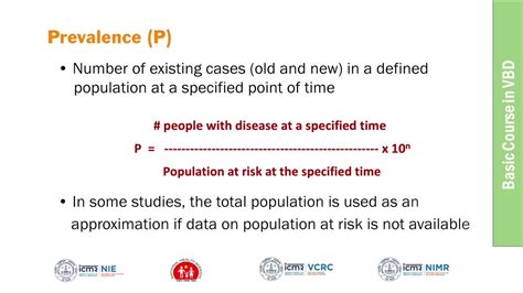 Prevalence Formula Biostatistics 55 Measures Of Frequency