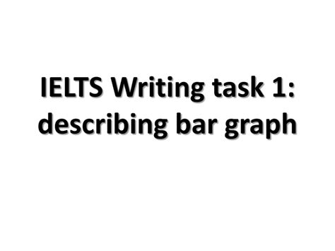 Ielts Writing Task 1 Bar Graph Practice
