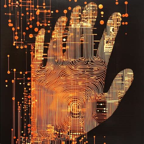 A Detailed View Of The Palm Print Recognition Algorithm Showing How Unique Patterns Are Analyzed