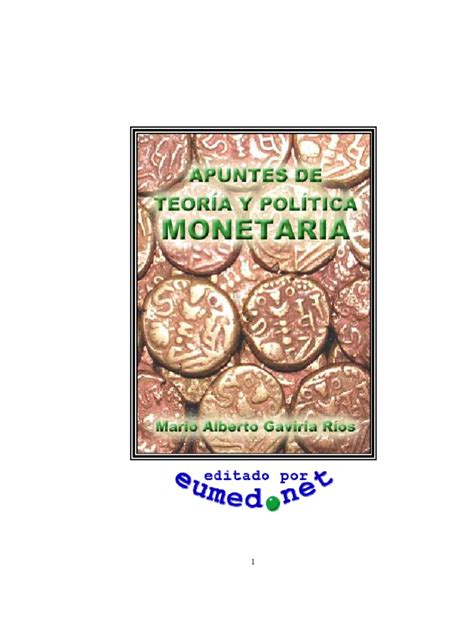 Teoría Y Política Monetaria Un Análisis Pdf Inflación Economía