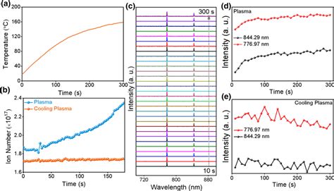 In Situ Plasma Diagnostics During Plasma And Cooling Plasma Processes