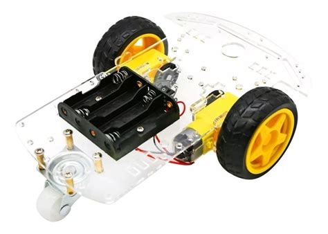 chasis robot 2 motores carrito seguidor de linea carro chassis sumo