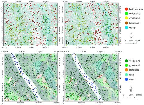 Spatial Distribution Of Samples Used For Classification A Training Download Scientific