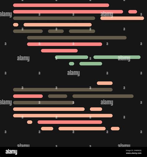 Cartoon Coding Simulated Lines Vector Illustration Stock Vector Image