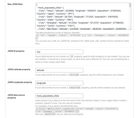 Populating Globe With Json Data Addon Interactive Globes