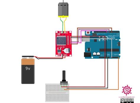 Interfacing Vnh2sp30 Monster Motor Driver With Arduino Electropeak