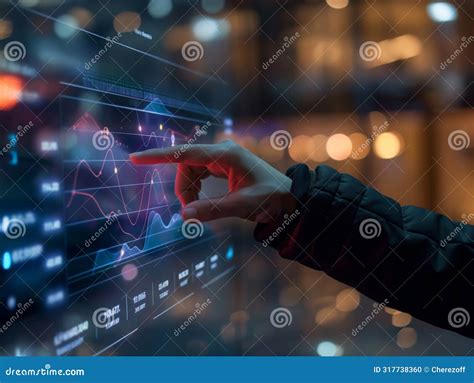 Interactive Data Analysis Through Digital Interface Stock Photo Image Of Market Graphs