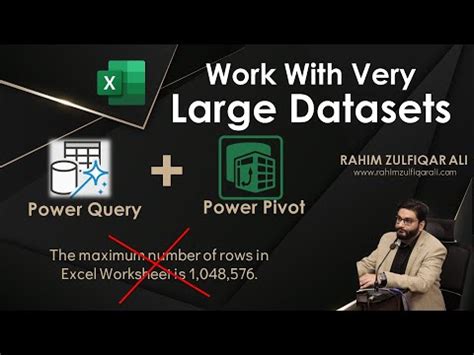 Working with very LARGE Datasets | 4+ Million Rows | Power Query and Power Pivot | Big Data in ...
