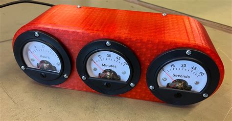 Retro Style Analog Gauge Clock By Smallthingsch Download Free Stl