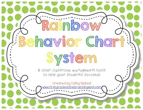 Rainbow Behavior Clip Chart